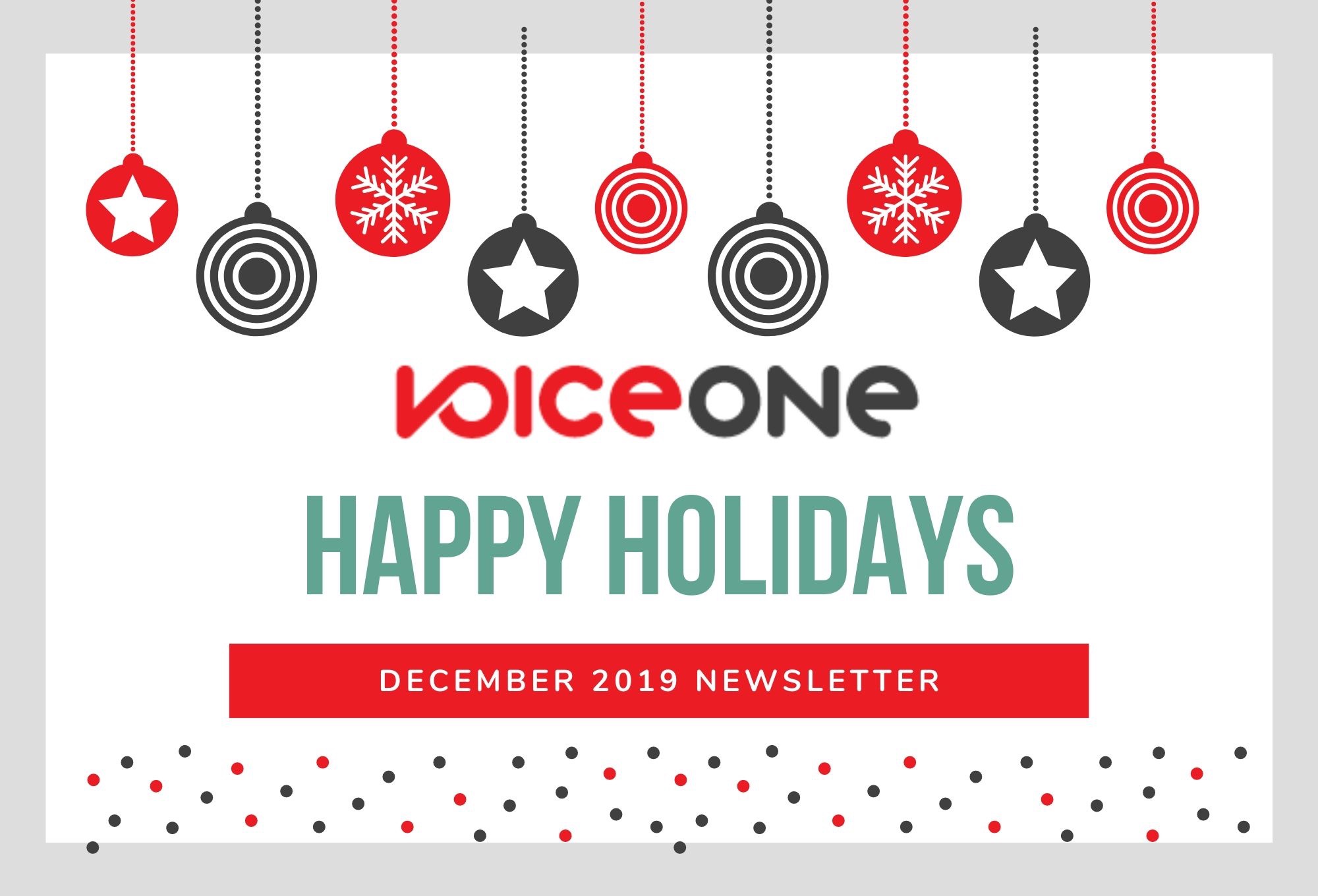 OUR DECEMBER NEWSLETTER HAS ARRIVED 